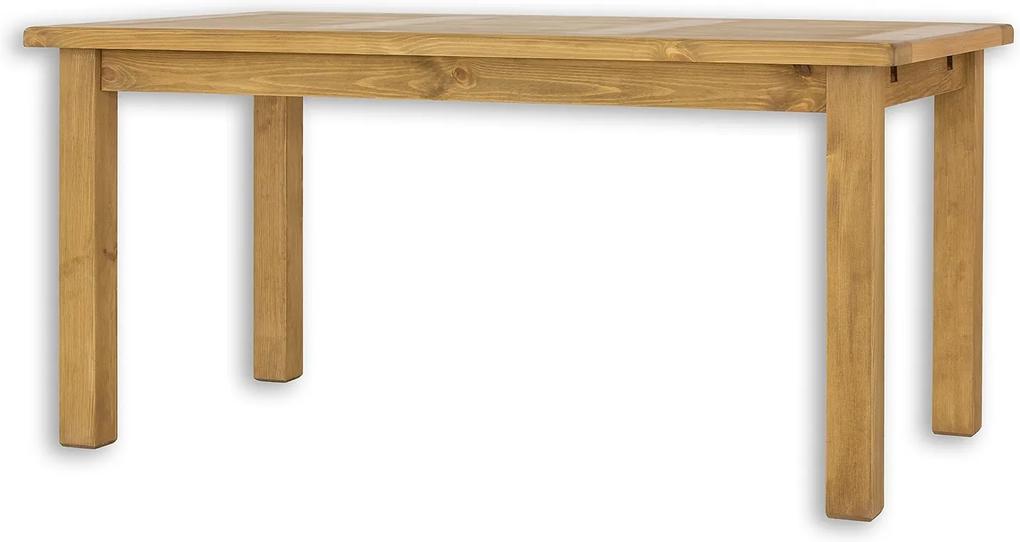 Dřevěný selský stůl 90x160 MES 13 B - K08 černý vosk