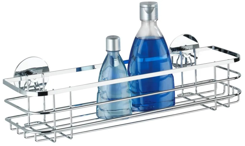 WENKO MAXI polička BEZ VRTÁNÍ TurboLoc nerez 11x38x11 cm