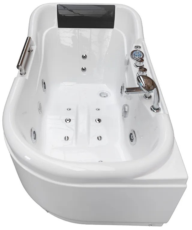 BPS-koupelny Hydromasážní vana HYD-LE796R 140x80 PRAVÁ bez ohřevu vody