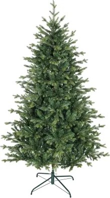 HOMCOM umělý vánoční stromek s realistickými větvemi, umělý borový stromek, kovový stojan, snadná montáž, zelený