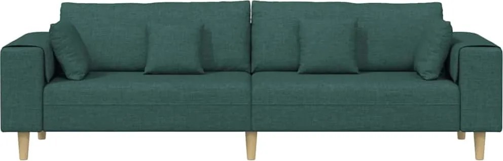 Pohovka Tmavě zelená 250 x 77 x 76 cm textil 3335147