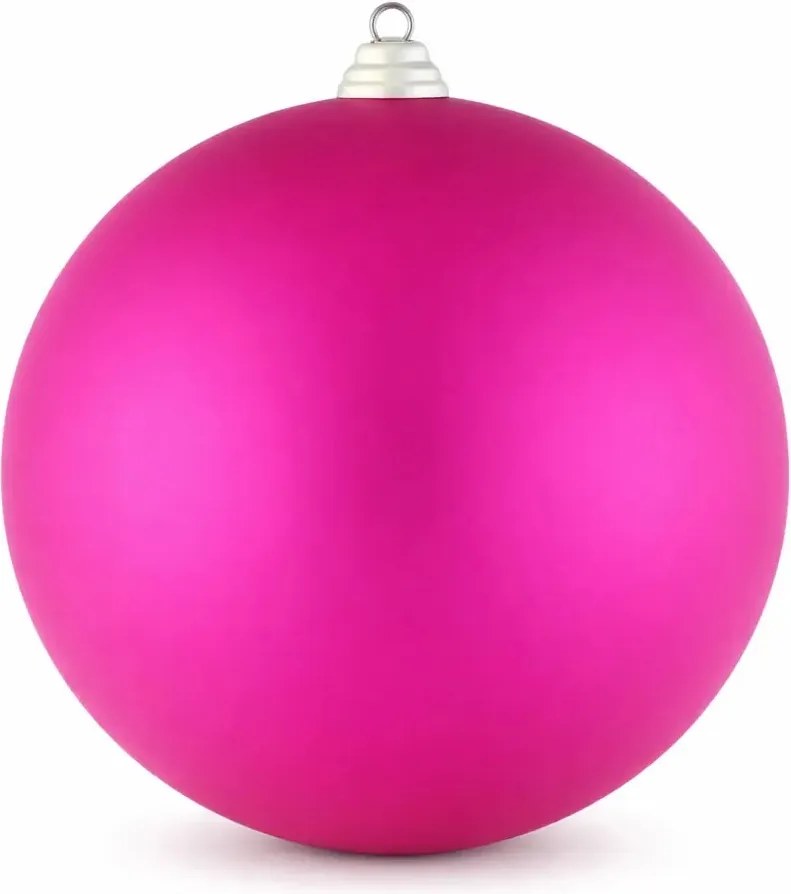 Velká vánoční koule 30 cm, růžová, matná