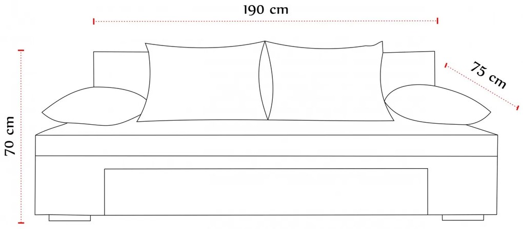 Pohovka PALERMO světlehnědá-béžová