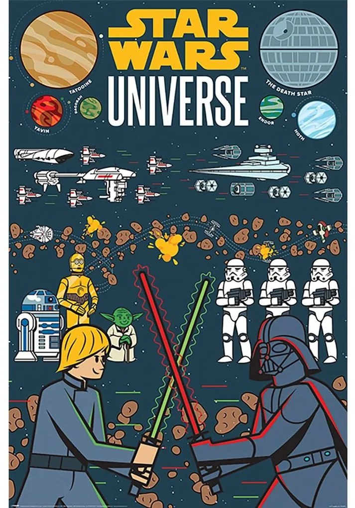 Postershop Plakát - Star Wars Cartoon Universe