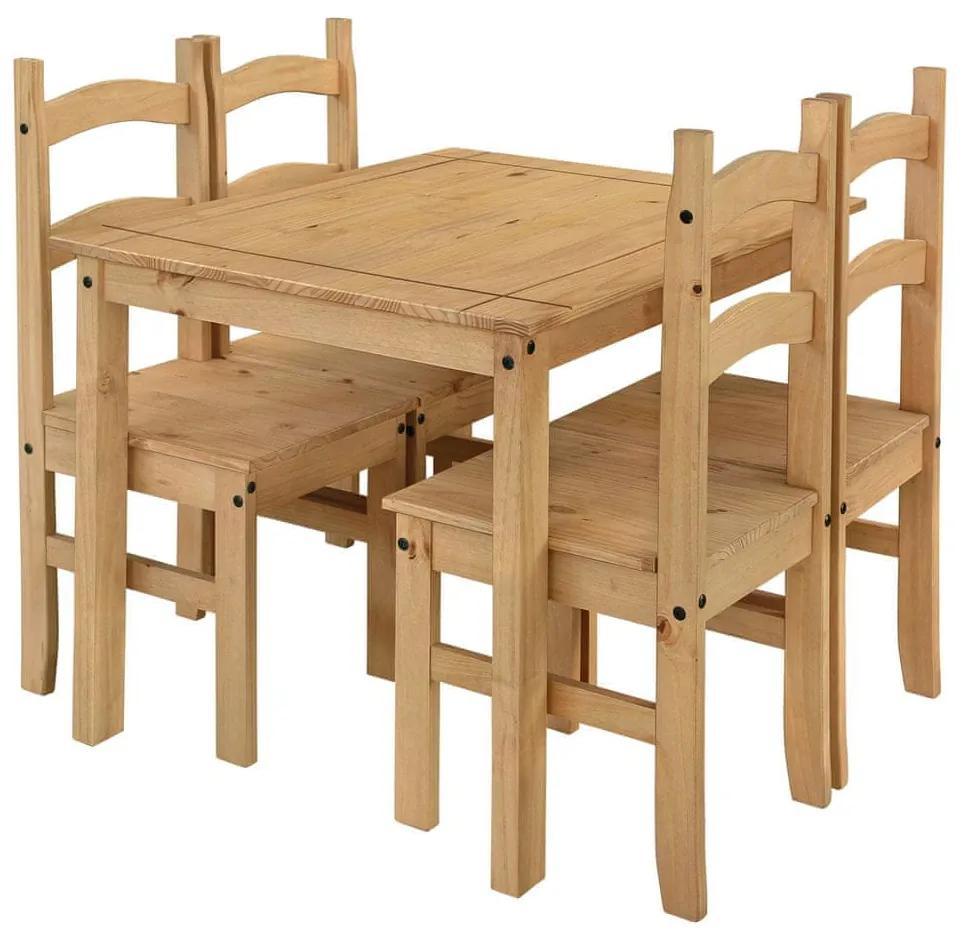 Idea nábytek Stůl + 4 židle CORONA 3 vosk