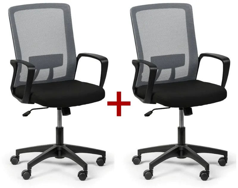 Kancelářská židle BASE 1+1 ZDARMA, šedá