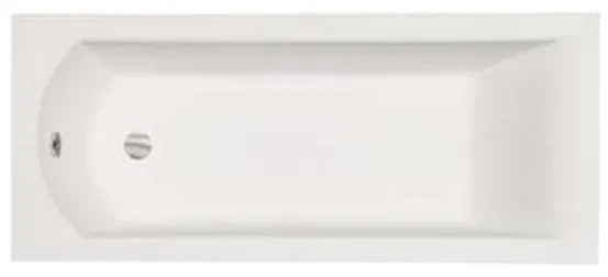 Besco Akrylátová obdélníková vana Shea Slim 140x70 (150,160,170x70,180x80) Barva: Bílá, Rozměry (cm): 180x80
