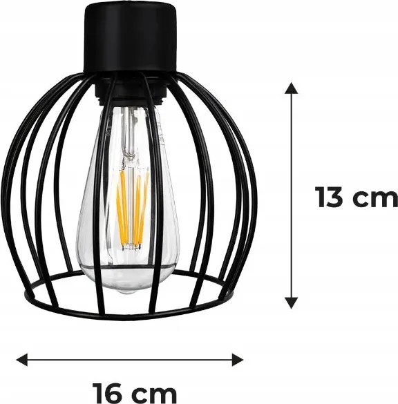 Závěsná lampa DRON 4xE27 - DRÁT