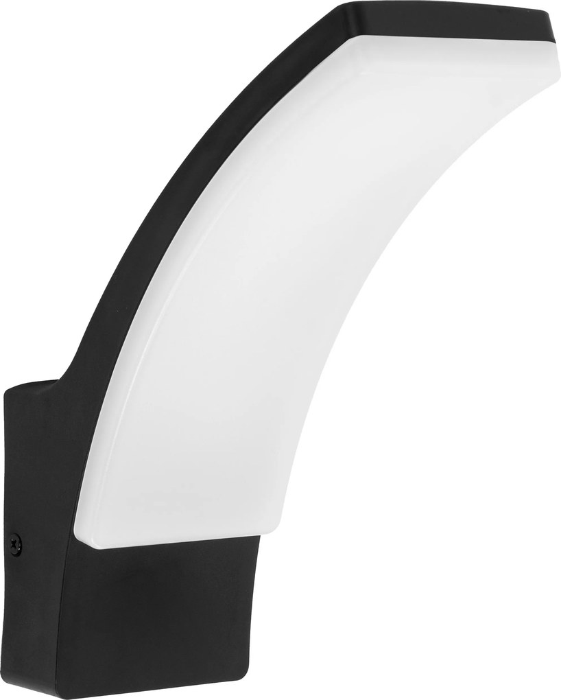 Toolight Toolight, JNH032-G, venkovní LED nástěnné svítidlo, 12 W, IP44, černá, OSW-56225