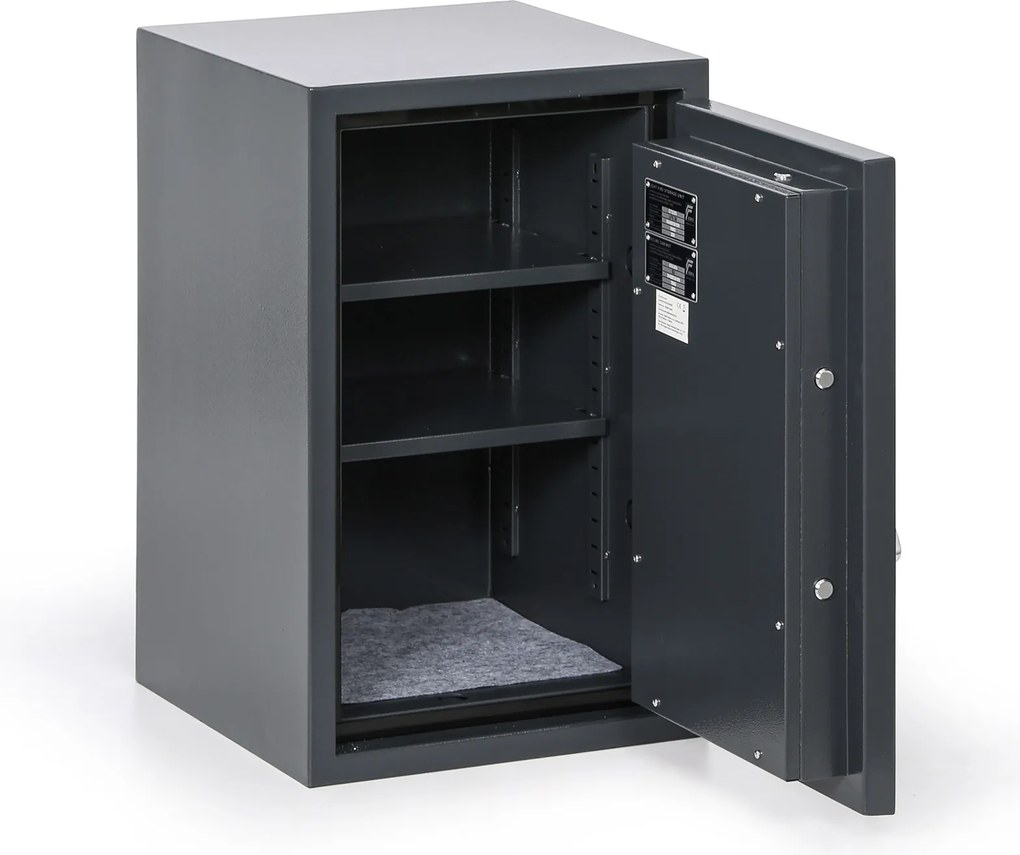 Ohnivzdorný nábytkový trezor s elektronickým zámkem, třída S2, 690 x 440 x 435 mm