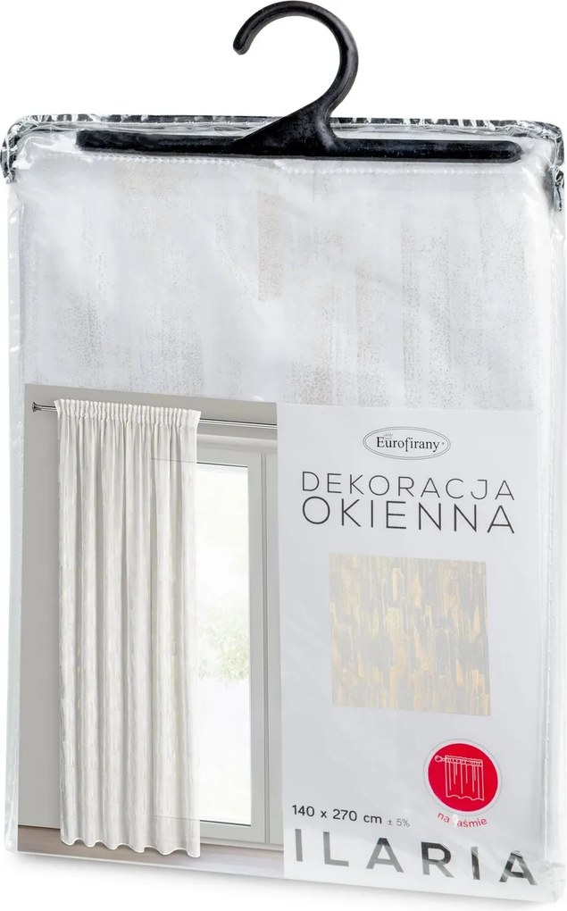 ZÁCLONA NA PÁSCE ILARA 140X270 CM VZOROVANÁ