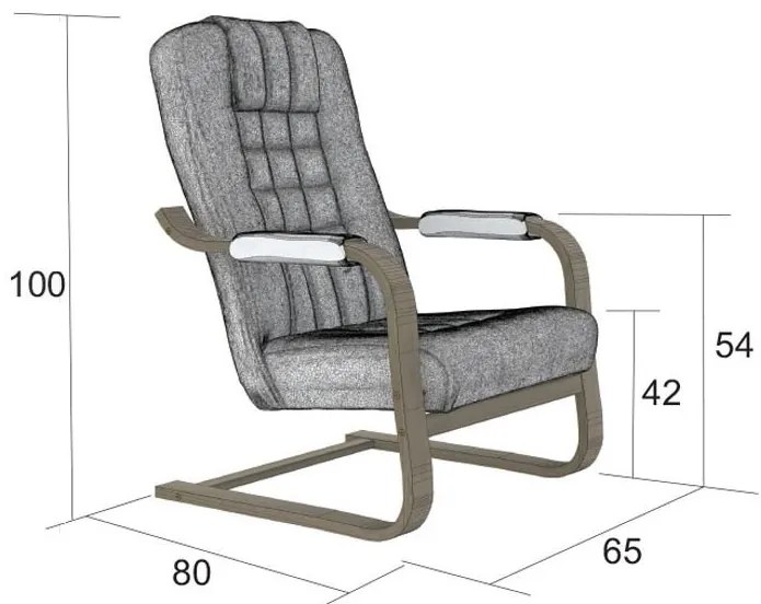 BRADOP Křeslo pohupovací DAG R23