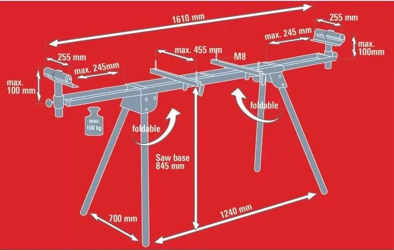 Stojan na pokosové pily Einhell MSS 1610