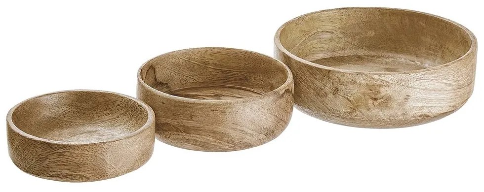 MANGO DAYS Sada dřevěných misek 3 ks
