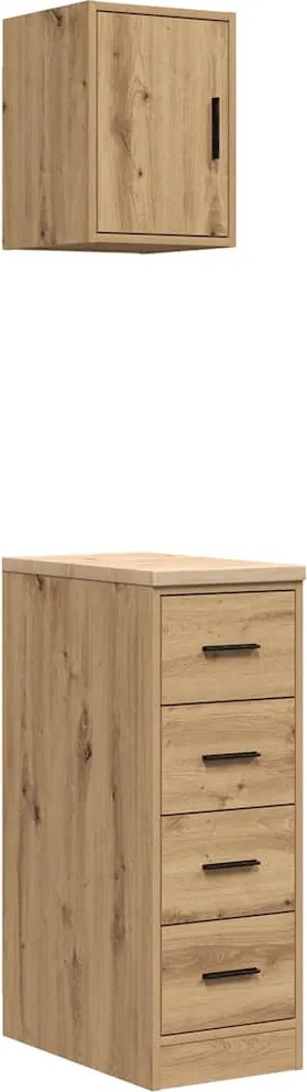 Garážové skříně 2 ks dub artisan kompozitní dřevo 3328322