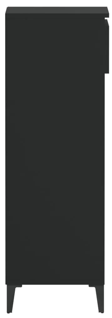 Botník černý 40 x 36 x 105 cm kompozitní dřevo - Default Title