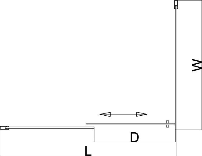 BPS-koupelny Obdélníkový sprchový kout HYD-OK202C 120x90 bílá/transparent - bez vaničky