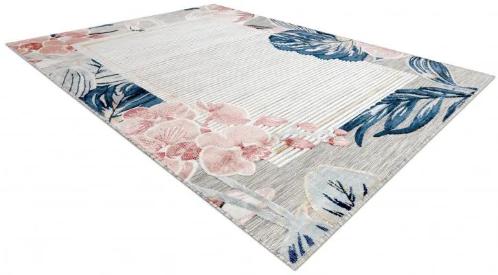 Dywany Łuszczów Kusový koberec Botanic 65240 Flamingo grey – na ven i na doma - 137x190 cm