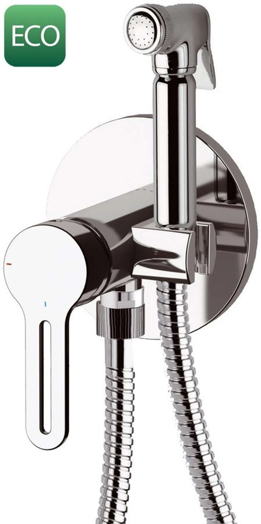 Sapho - Set baterie pod omítku s bidetovou sprškou, chrom 1103-07