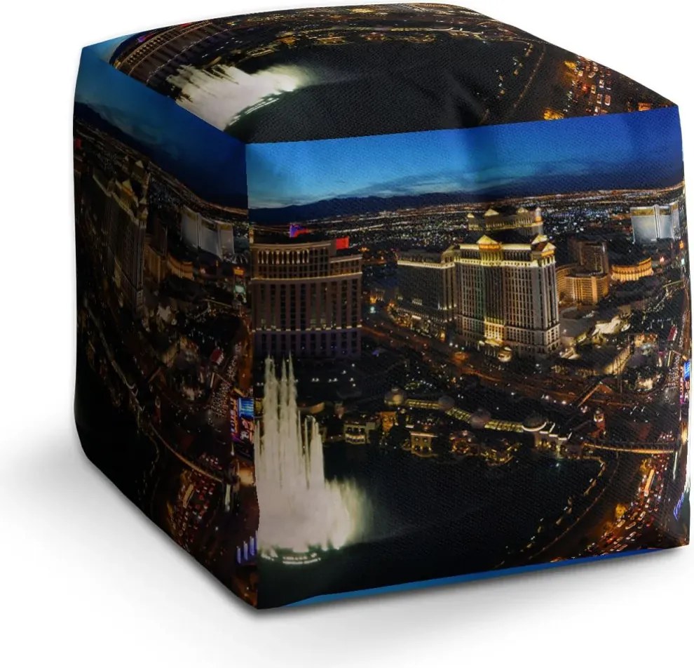 Sablio Taburet Cube Las Vegas - 60x60x60 cm