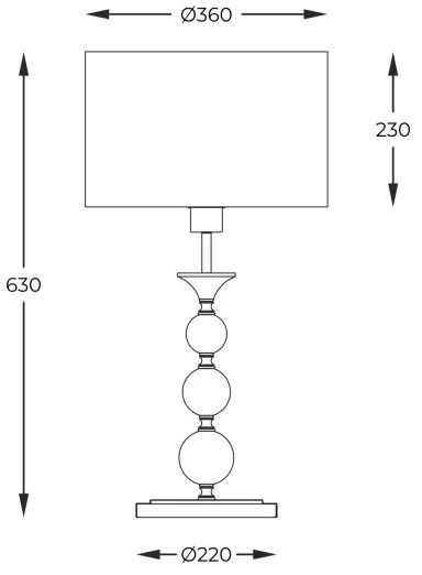Zuma Line RLT93163-1GW - Stolní lampa REA 1xE27/60W/230V bílá
