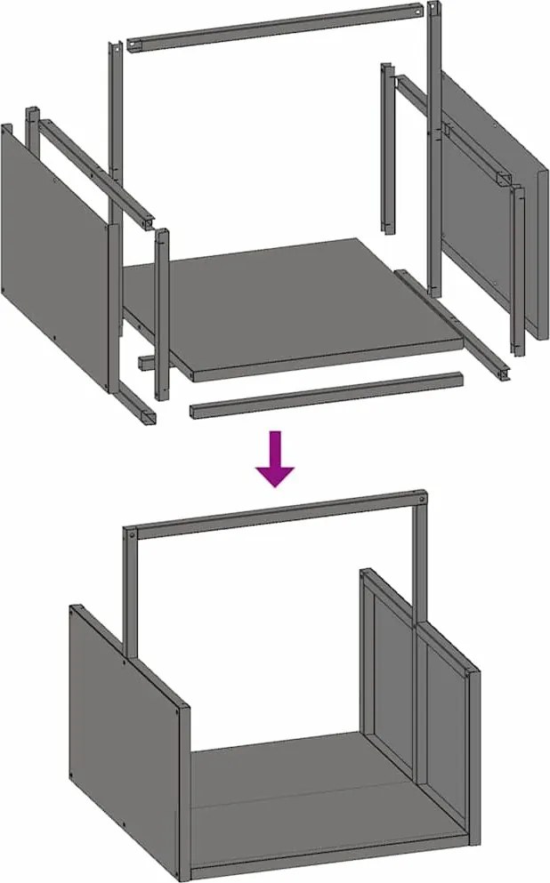 vidaXL Stojan na palivové dřevo Ocel válcovaná za studena [864274] Barva: Olivově zelená