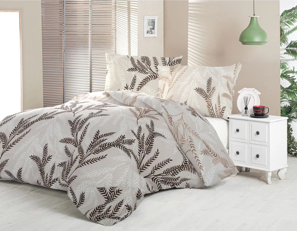 Saténové povlečení LUXURY COLLECTION OKSIA - 1x 200/200, 2x 70/90cm