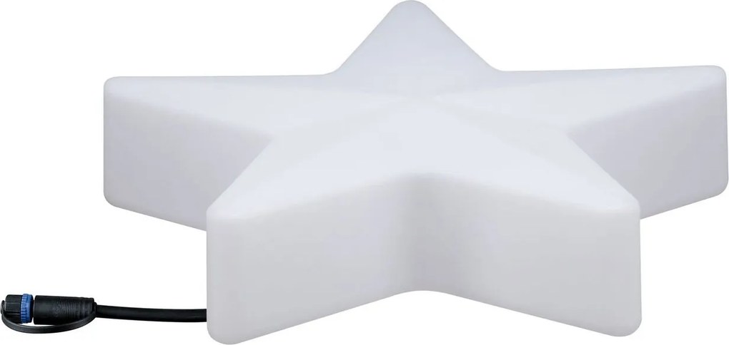 P 5021 Plug & Shine set LED světelný objekt hvězda vč. 2m-kabel a trafo IP67 3000K 2,8W bílá - PAULMANN