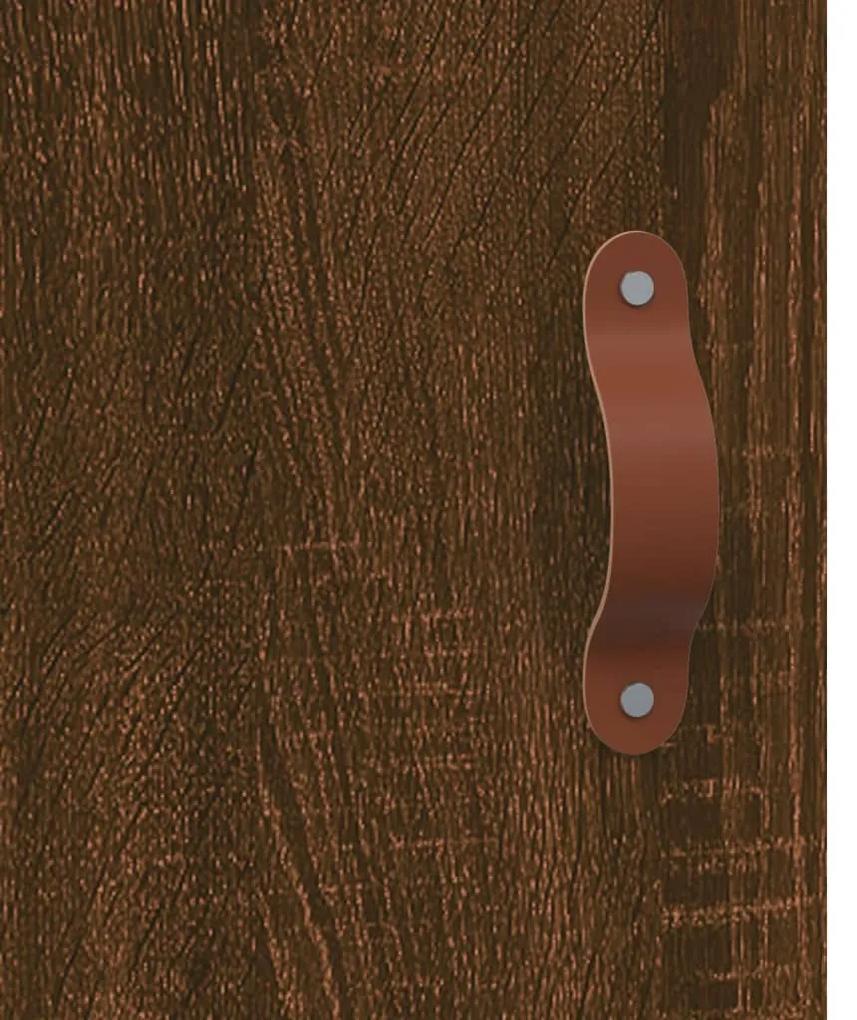 Skříň highboard hnědý dub 69,5 x 34 x 180 cm kompozitní dřevo,  3198192