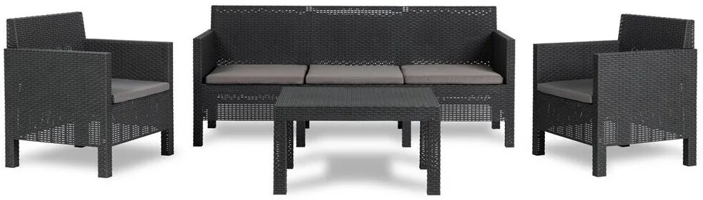 TOOMAX PENELOPE 5 SEATER zahradní plastový set - grafit