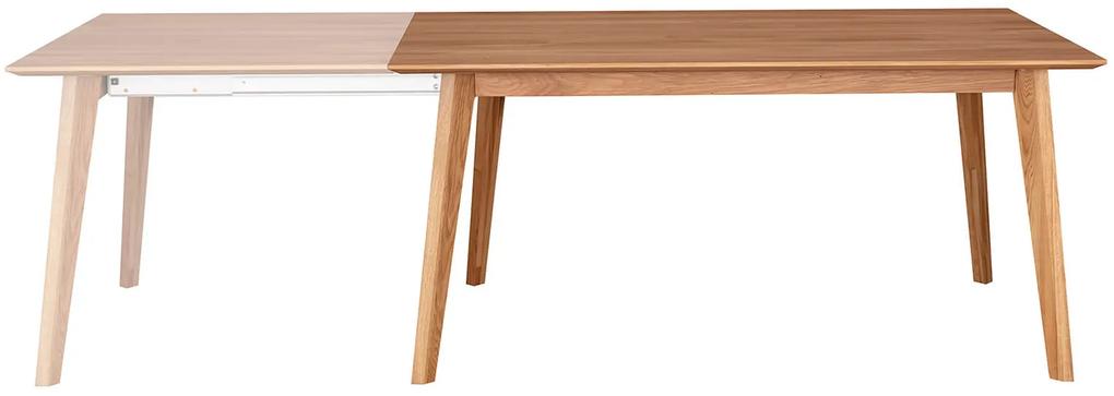Dubový skládací stůl 90x200-285 cm Akron dub matný