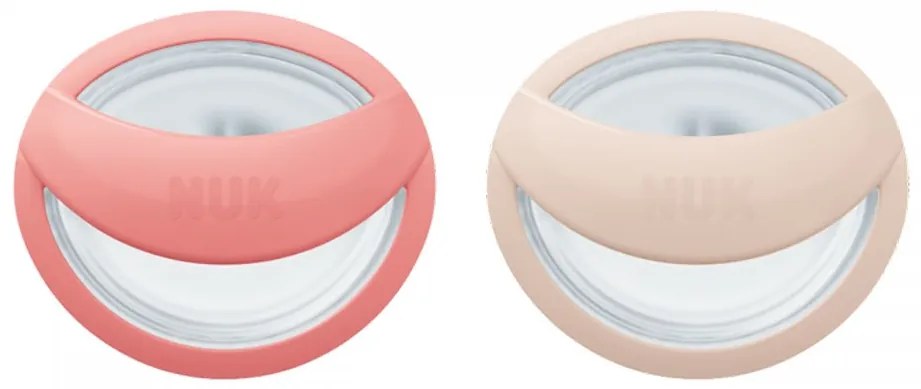 Šidítko NUK MommyFeel 0-9m 2 ks broskvovo krémová Barva: Béžová