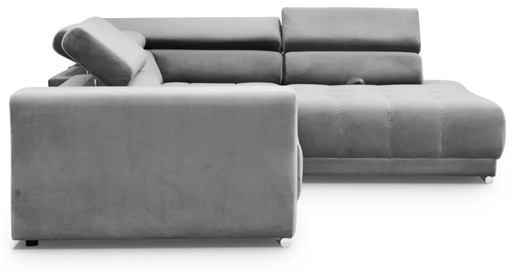 Casarredo - Komfort nábytek Rohová sedací souprava FASANO výběr látek SK3 | potah: matt velvet 73,Umístění rohu: roh na pravé straně (viz obrázek)