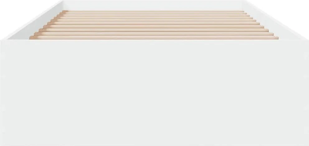 Rám postele se zásuvkami bílý 100 x 200 cm kompozitní dřevo 3280419