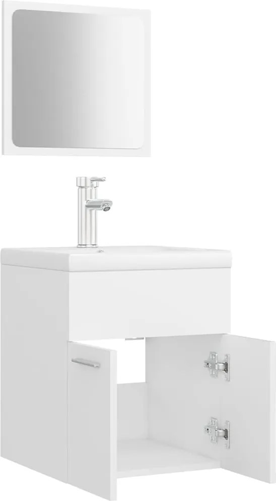 Set koupelnového nábytku bílý dřevotříska 3071306