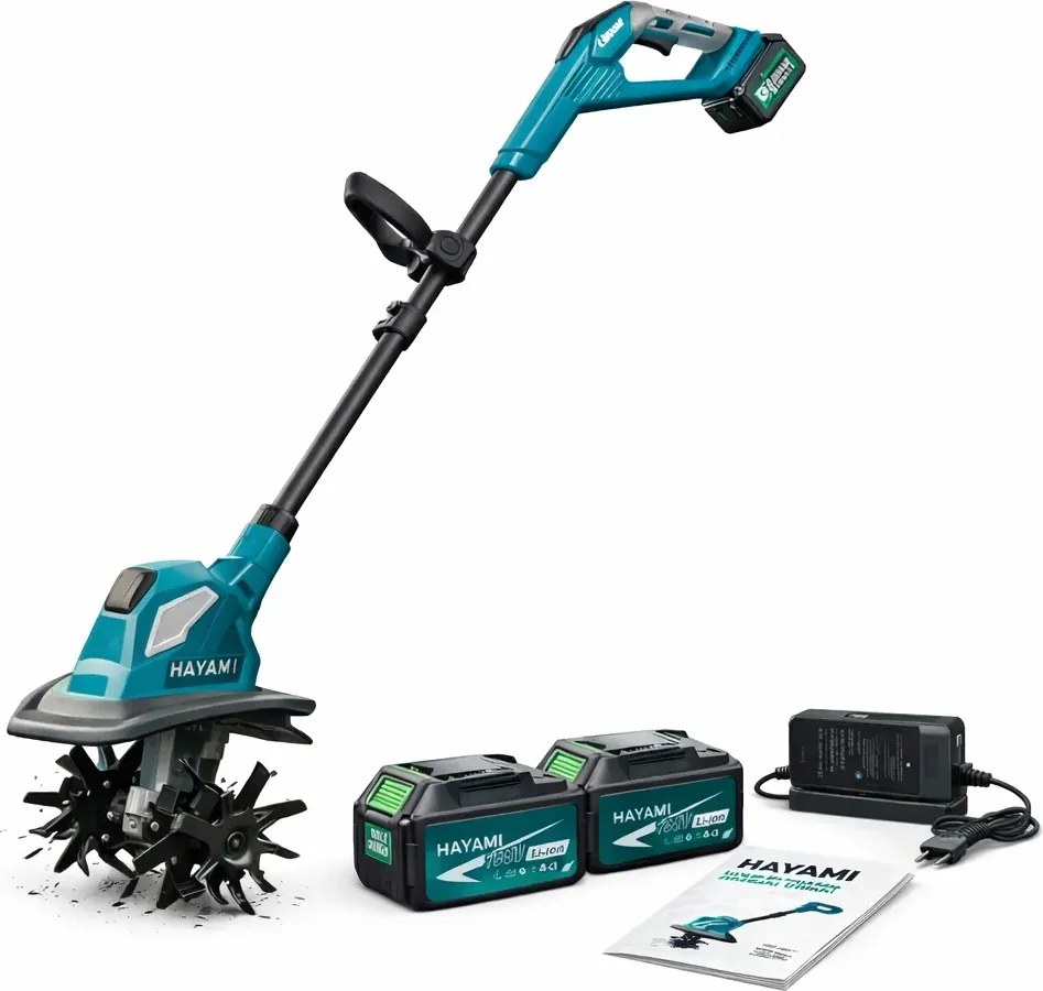 Akumulátorový kultivátor HAYAMI HA-1039 + 2x baterie + příslušenství