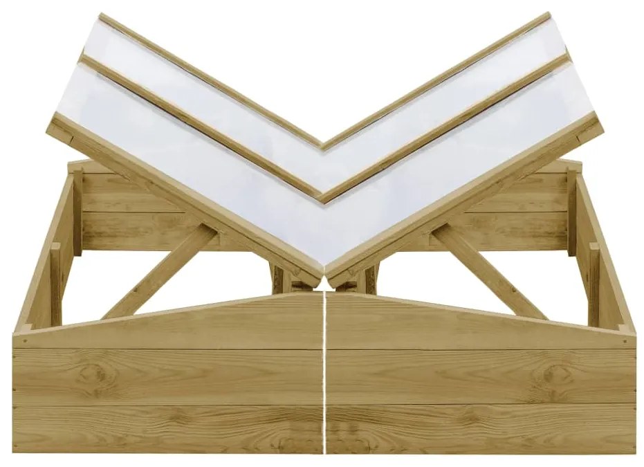 Pařeniště 2 ks impregnovaná borovice 100 x 50 x 35 cm 3055329