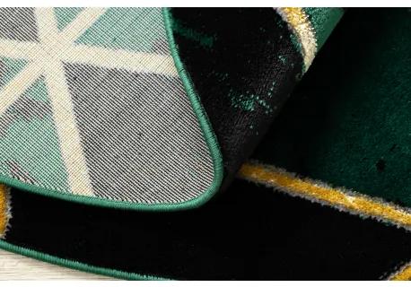 Dywany Luszczow Kusový koberec kulatý EMERALD EXCLUSIVE 1020 mramor, trojúhelníky lahvově zelená / zlato Rozměr koberce: 200 cm KRUH