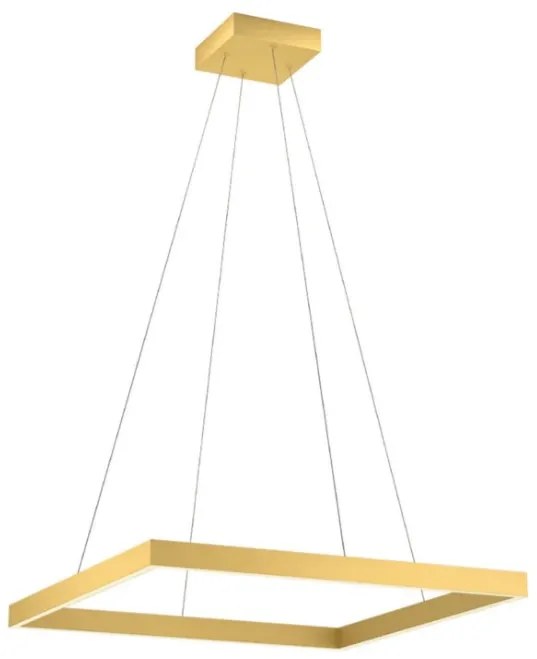 Závěsné čtvercové led svítidlo Redo Febe Ø - Průměr: Zlatá 3000K, Varianta svítidla:: L 40cm a 60cm