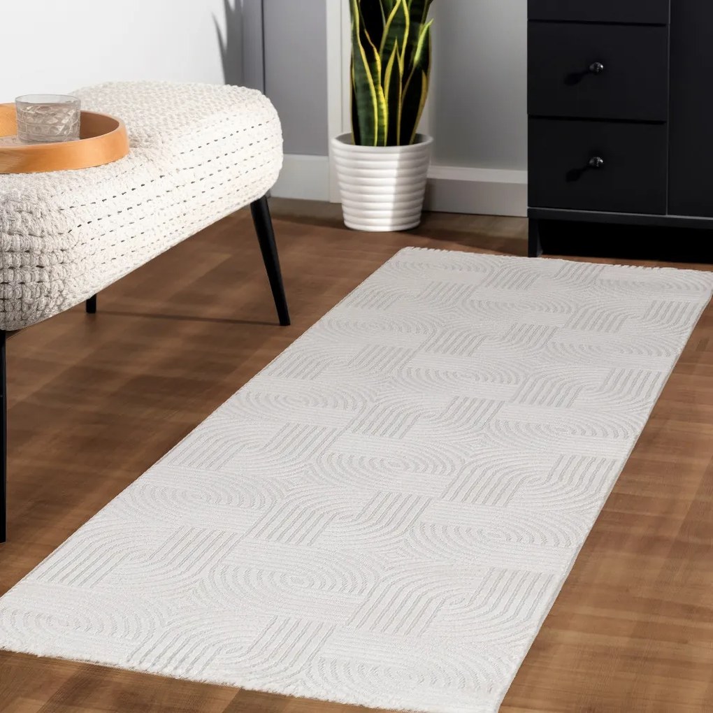 Ayyildiz, Běhoun Sahara 1112 Cream, 80x250, béžová, obývací pokoj