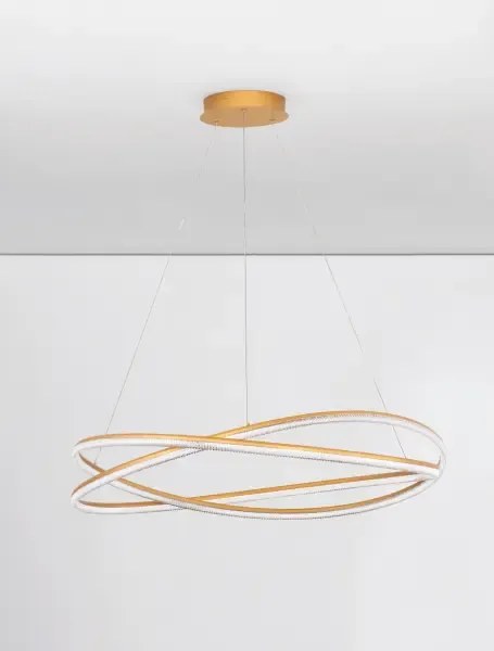 Designový lustr Ophelia zlatá