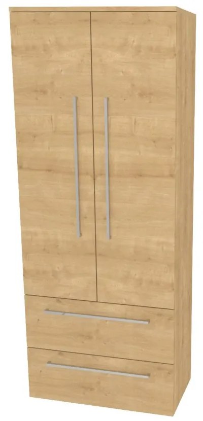 Mereo Mereo, Bino, koupelnová skříňka vysoká 163 cm, dvojitá, Multidecor, CN699DARL