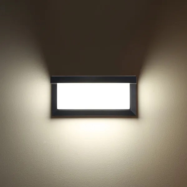 BRILAGI -LED RGBW Venkovní nástěnné svítidlo BRICKY 1xE27/12W/230V antracit IP54