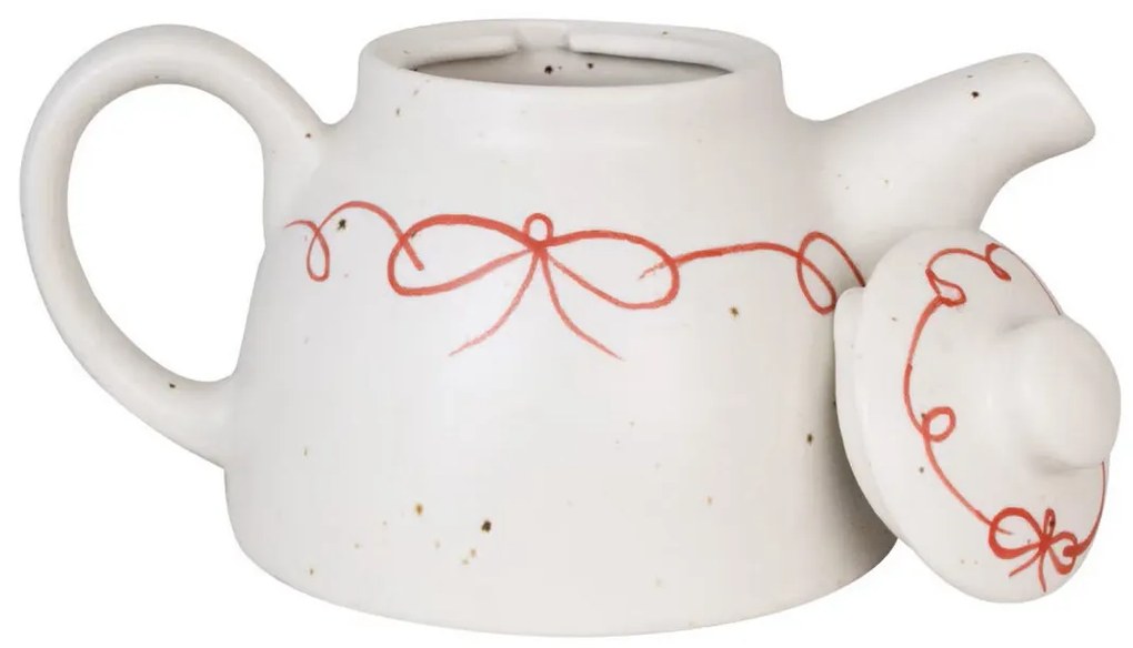 Keramická čajová konvička Viola Bow Red 750 ml Strömshaga