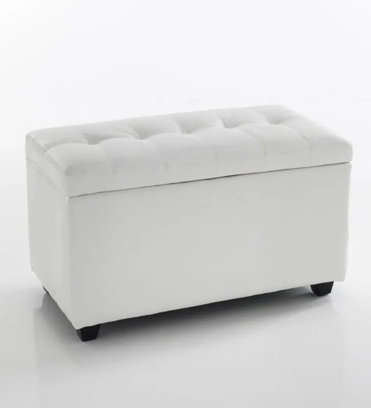Tomasucci Úložný taburet NICE WHITE 80x43,5x46,5cm,bílý
