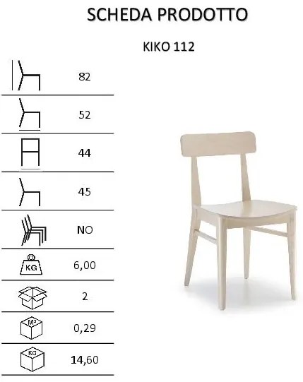 NábytekProNás Designová jídelní židle Kiko 112 - masiv