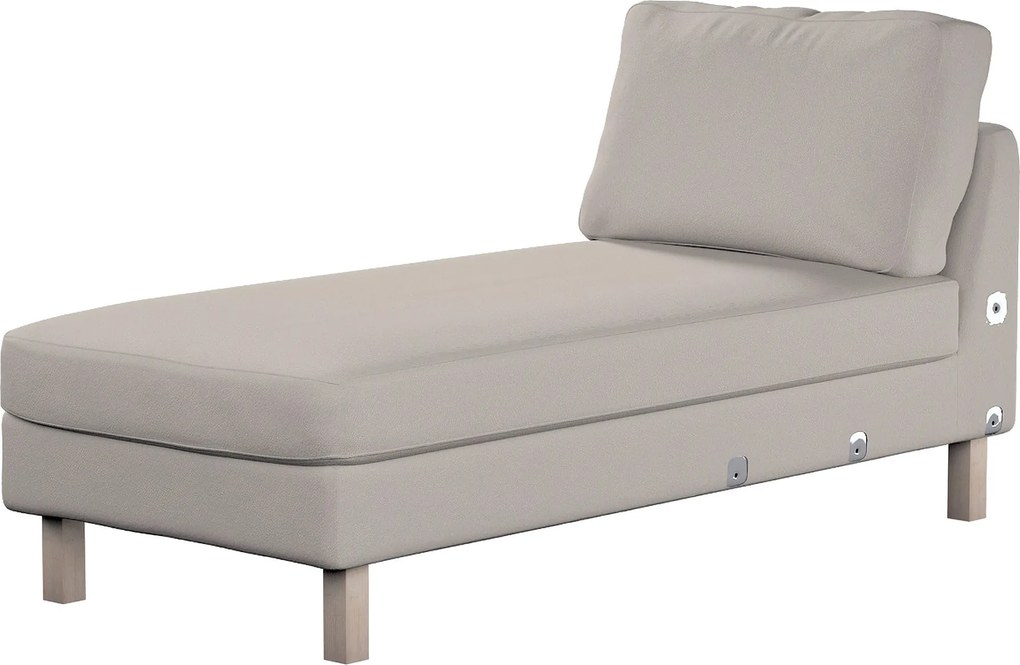 Potah na šezlong IKEA Karlstad samostatný, krátký barva béžová látka pletený vzor