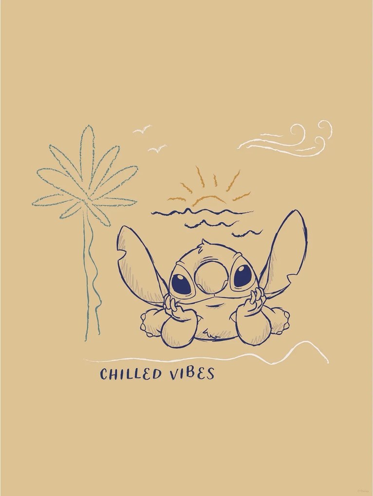 Komar Plakát Disney Lilo and Stitch Chilled Vibes 30 x 40 cm