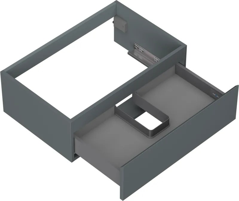 Mexen Orio, koupelnová skříňka 70 cm, 1 zásuvka, grafitová matná, 91A10-07023-1-BF66