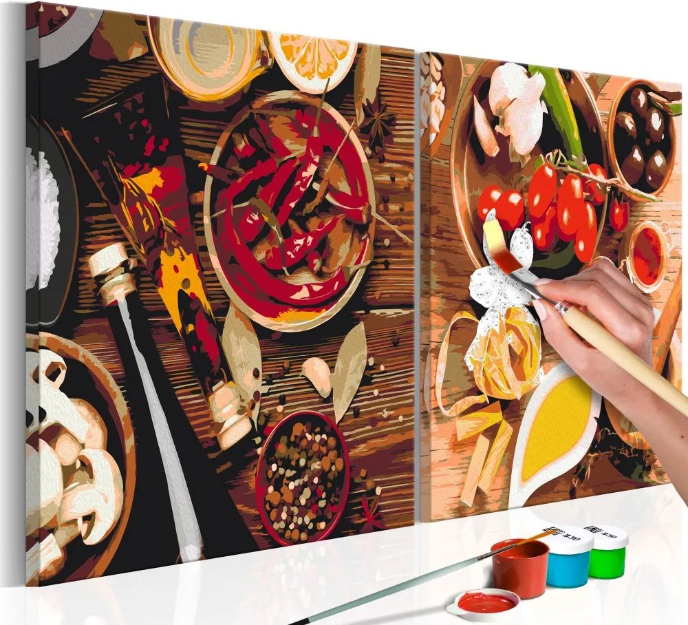 Bimago Malování podle čísel - Colourful Spices | 80x40 cm